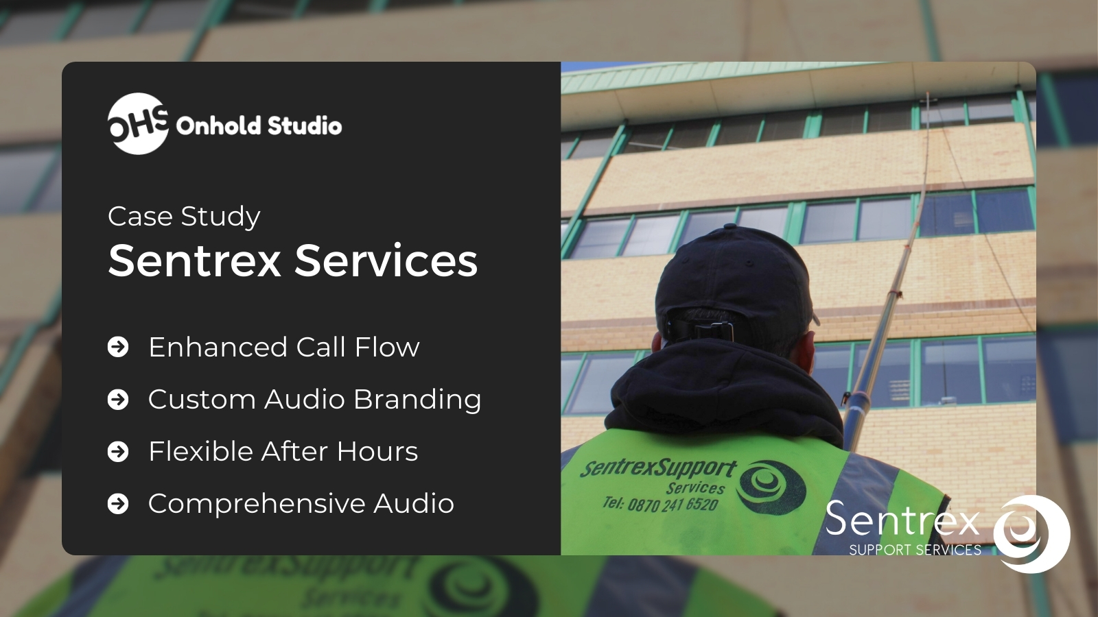 Sentrex Services Case Study | Onhold Studio